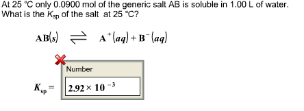 Solved 8. At 25 °C only 0.0900 mol of the generic salt AB is | Chegg.com