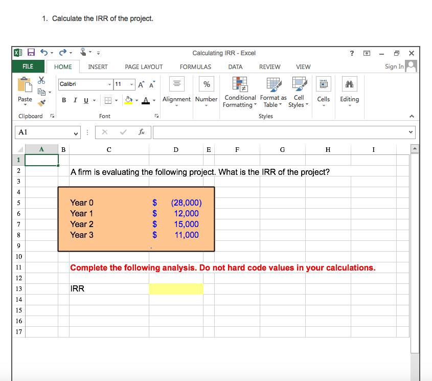 Solved A firm is evaluating the following project. What is | Chegg.com