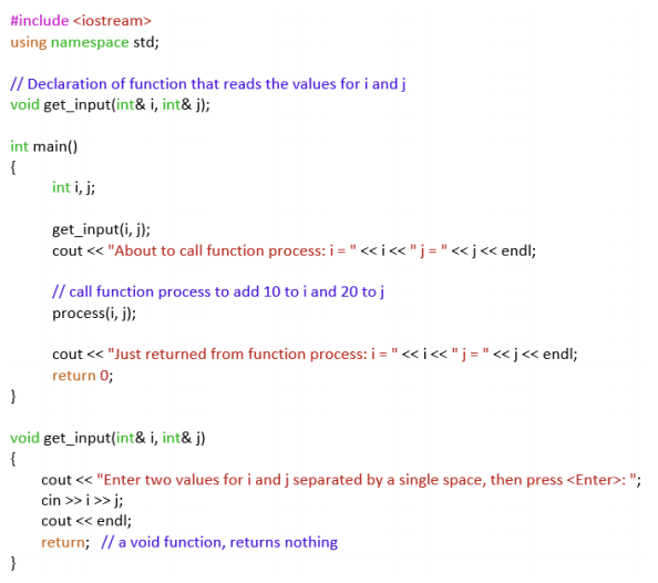 Solved Call by refrence function Now, modify the above | Chegg.com