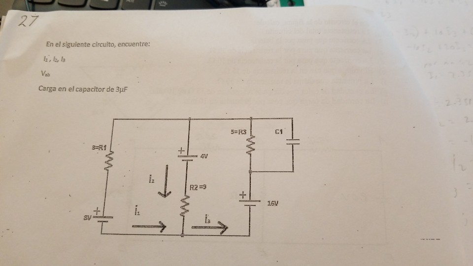 Solved 27 En el siguiente circuito, encuentre la, lo, ls | Chegg.com
