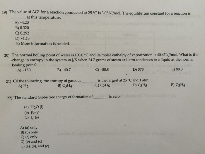 Solved The value of delta G degree for a reaction conducted | Chegg.com