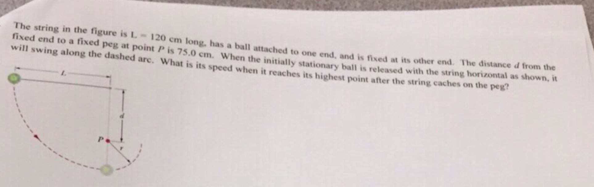 Solved The string in the figure is L = 120 cm long, has a | Chegg.com
