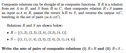 Solved Composite relations can be thought of as composite | Chegg.com