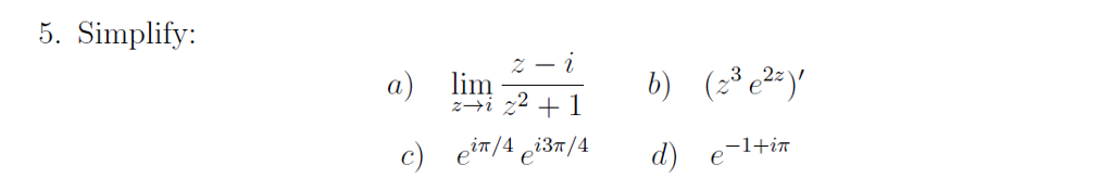 Solved b. Simplily: a) lim 4 -r | Chegg.com
