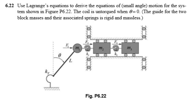 6 22 Use Lagranges Equations To Derive The Equations