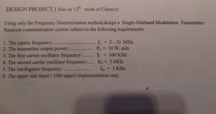Using only the Frequency Discrimination method, | Chegg.com