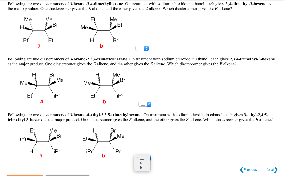 Solved Treatment of the following stereoisomer of | Chegg.com