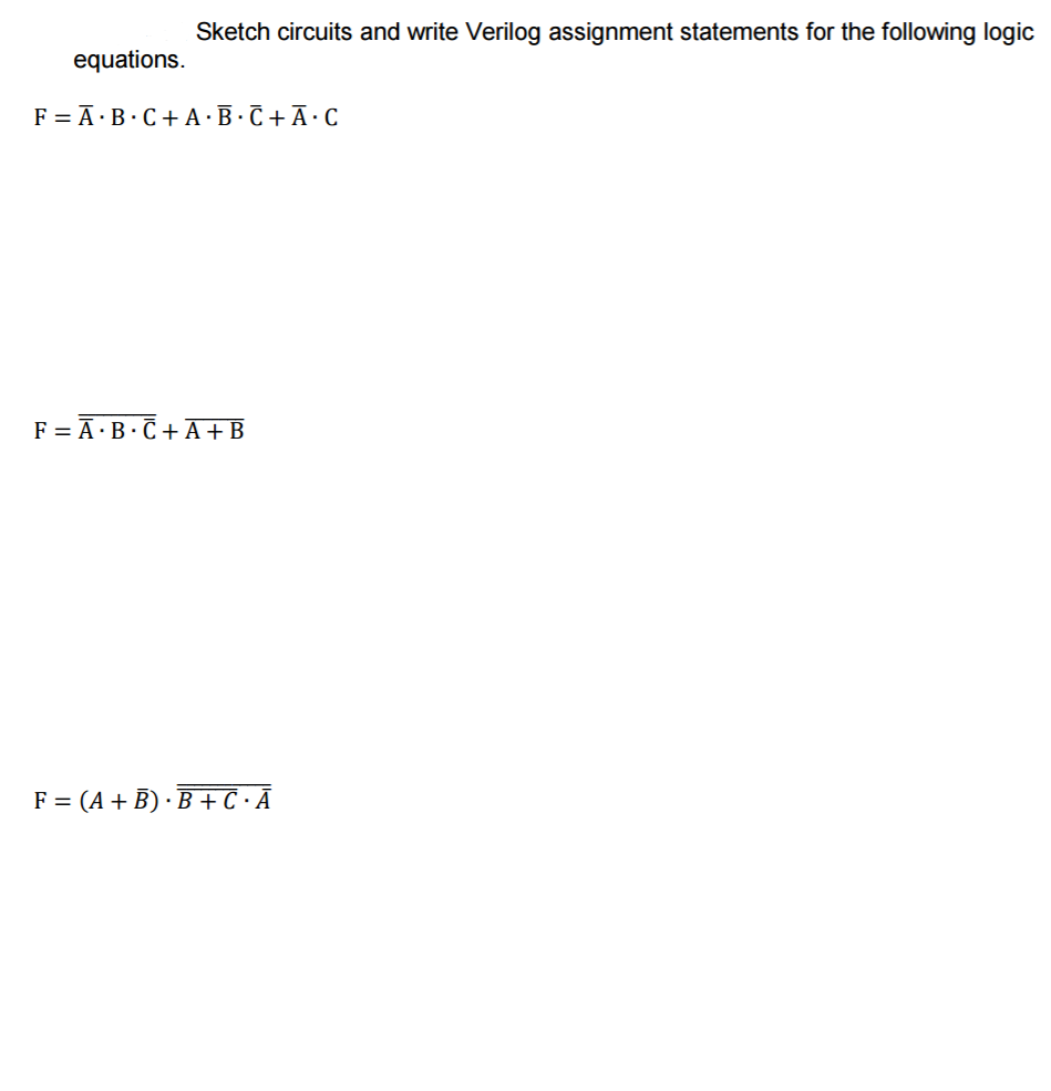 Solved Sketch circuits and write Virology assignment | Chegg.com
