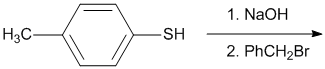 Solved 1. NaOH H3C SH 2. PhCH2Br | Chegg.com