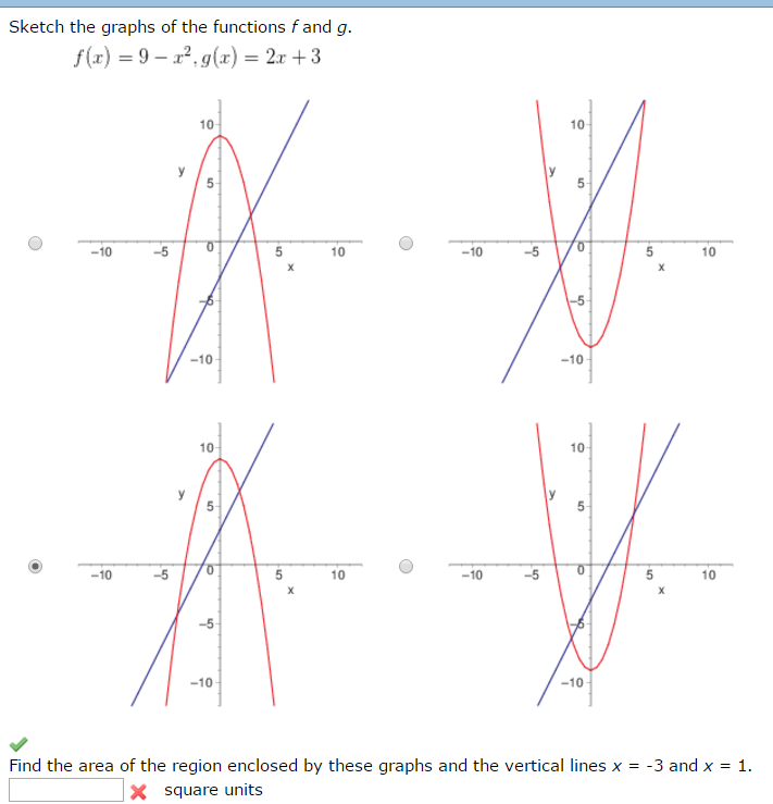 Solved Sketch the graphs of the functions f and g f(x) = | Chegg.com