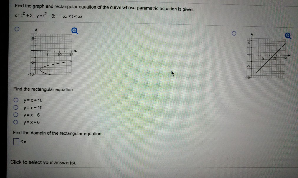 Solved Find the graph and rectangular equation of the curve | Chegg.com