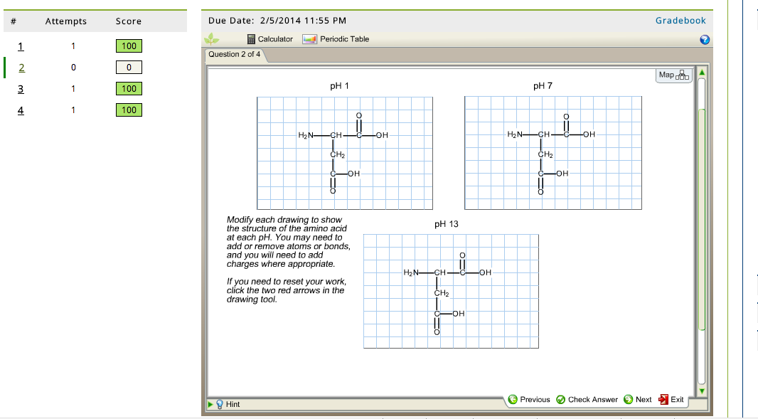 Solved Modify the drawings of aspartic acid to show its | Chegg.com