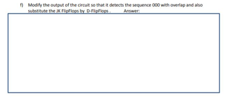 Given the following sequence detector: 2 CLK | Chegg.com