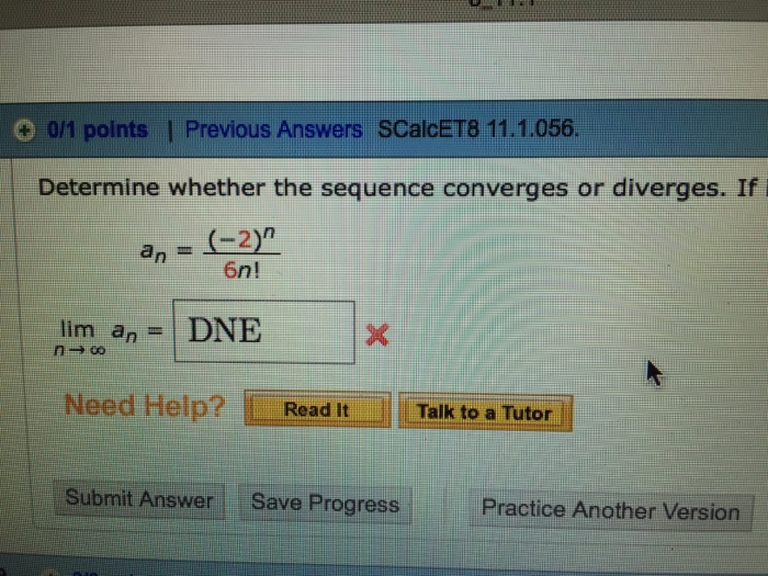 Solved Determine whether the sequence converges or diverges. | Chegg.com