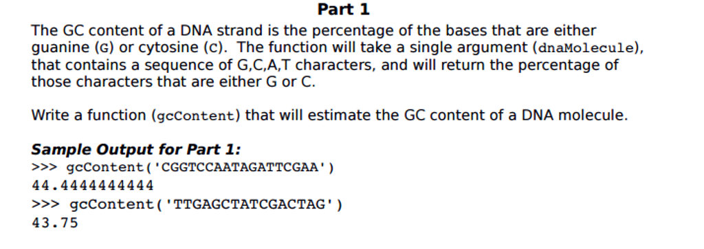 Solved The GC content of a DNA strand is the percentage of | Chegg.com