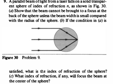 Solved 9. A parallel beam oflight from a laser talls on a | Chegg.com