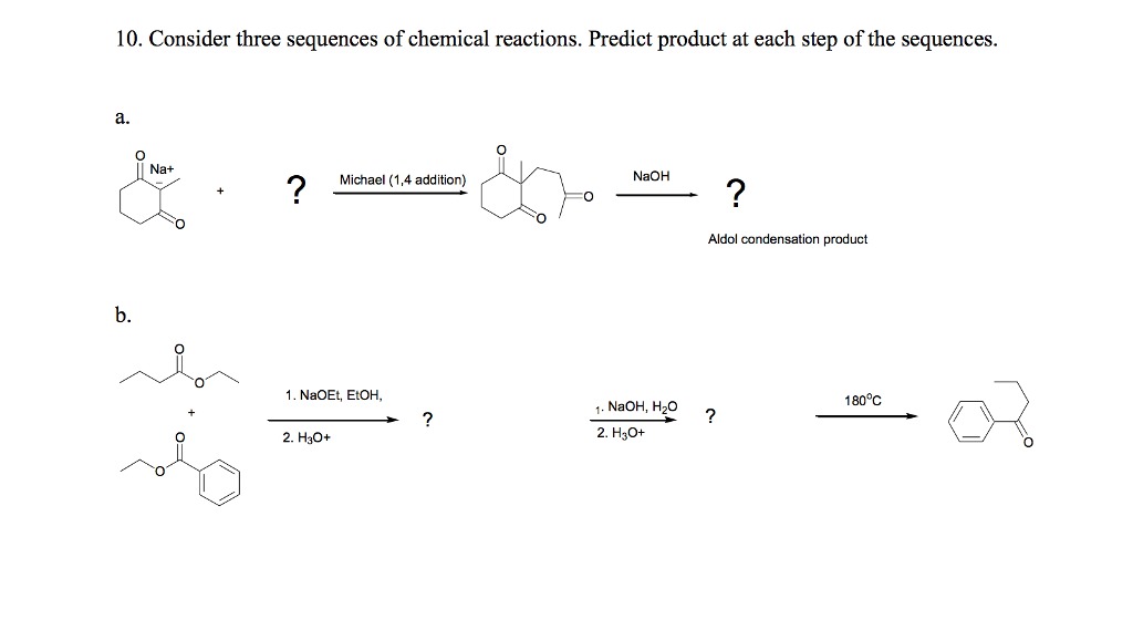 Solved Consider three sequences of chemical reactions. | Chegg.com