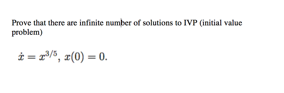 Solved Prove that there are infinite number of solutions to | Chegg.com