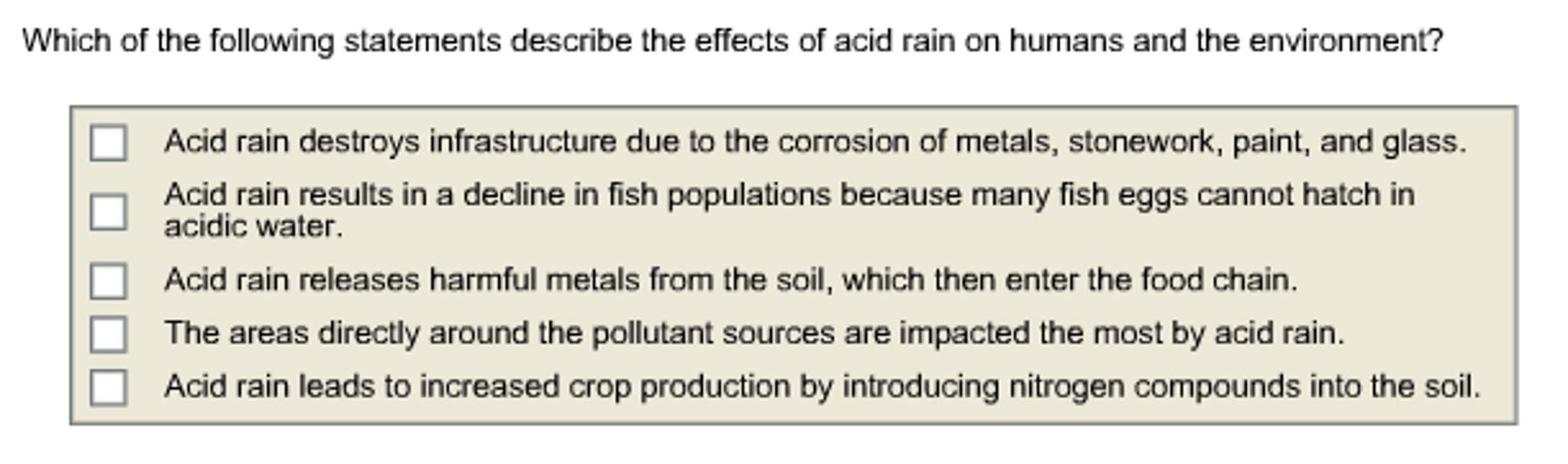 Effects Of Acid Rain On Humans Soil And Environment