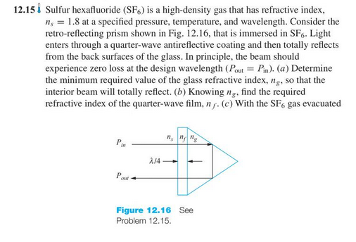 Sulfur hexafluoride (SF6) is a high-density gas that | Chegg.com