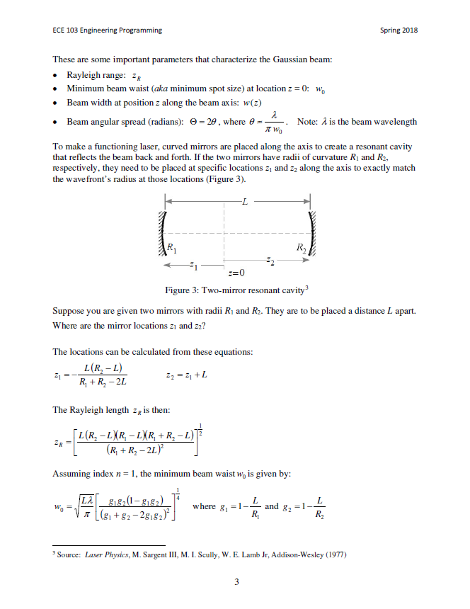 ECE 103 Engineering Programming Spring 2018 Primary | Chegg.com