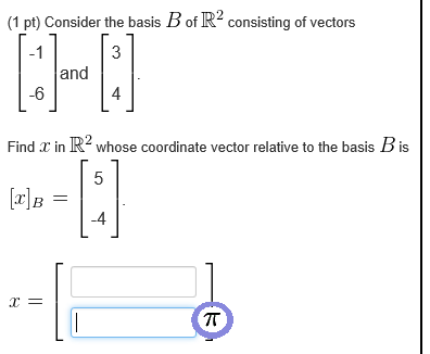Solved Consider the basis B of R^2 consisting of vectors | Chegg.com