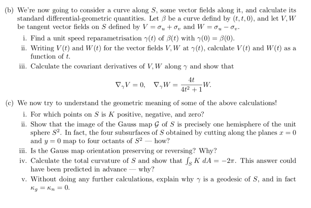 3. In this question we investigate the smooth surface | Chegg.com