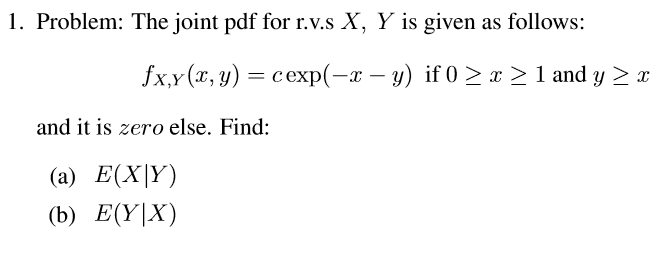 Solved The joint pdf for r.v.s X, Y is given as follows: | Chegg.com