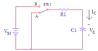 Solved For the RC circuit given below, the switch is moved | Chegg.com