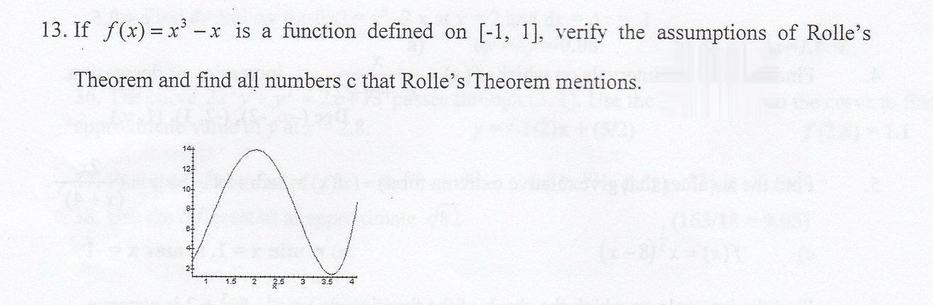 Solved If f(x) = x^3-x is a function defined on [-1, 1], | Chegg.com