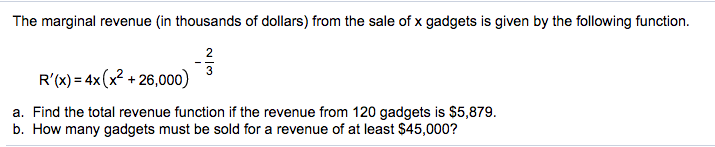 Solved Find the demand function for the marginal revenue | Chegg.com