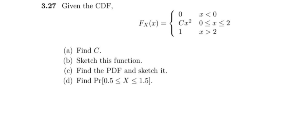 Solved PMF = probabilty mass function CDF = cumulative | Chegg.com