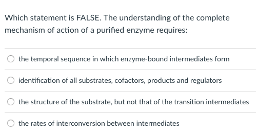 Solved Which statement is FALSE. The understanding of the | Chegg.com