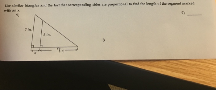 Solved Use similar triangles and the fact that corresponding | Chegg.com