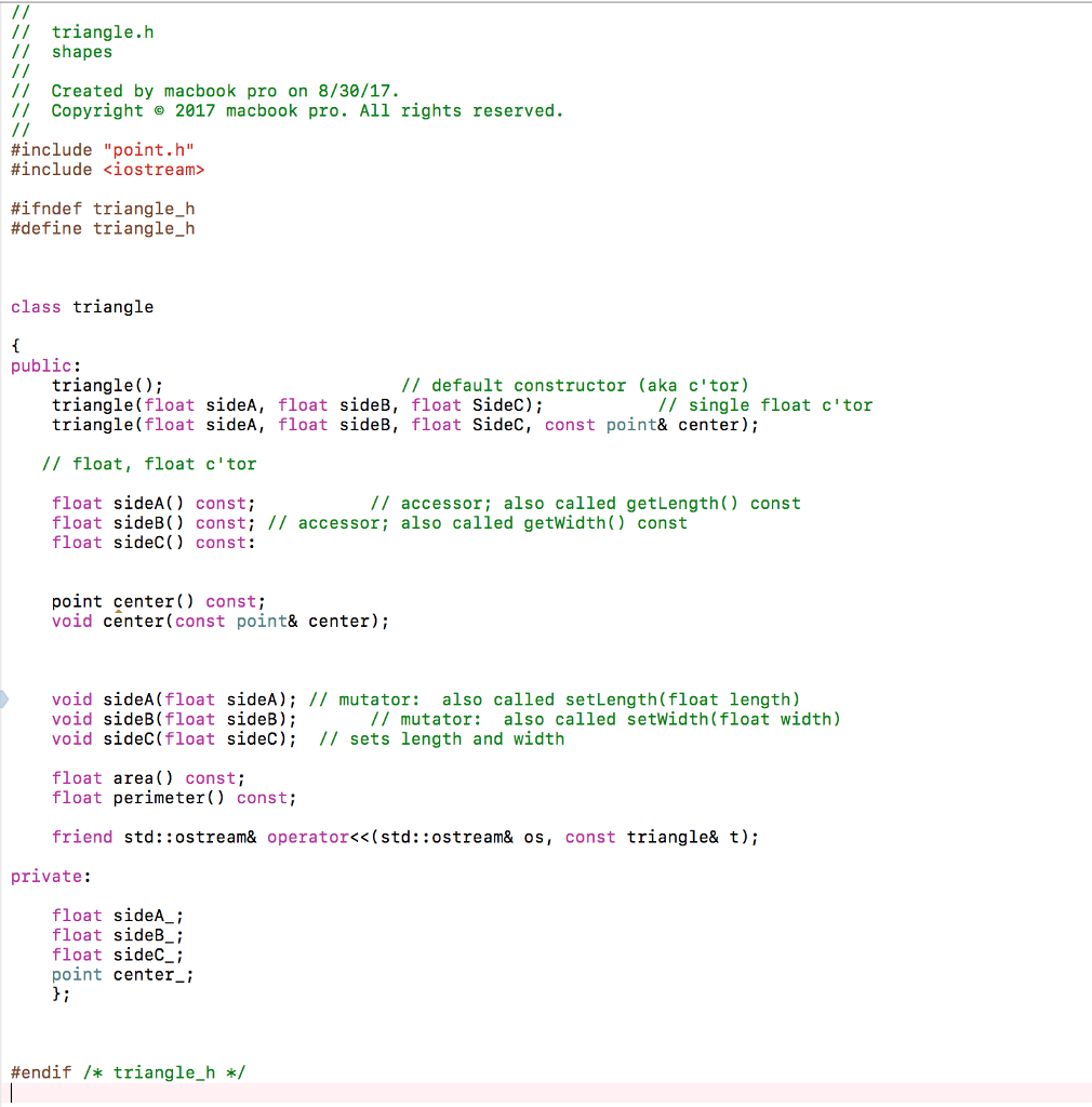 Solved hello, my c++ homework is to create class for each | Chegg.com