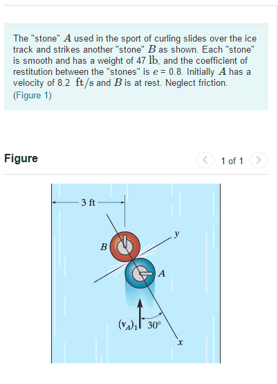 Solved The "stone" A used in the sport of curling slides | Chegg.com