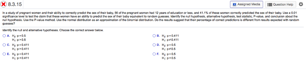 Solved REJECT/FAIL TO REJECT H0. There IS/IS NOT sufficient | Chegg.com