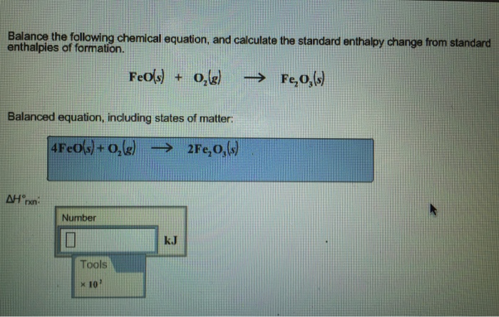 Solved Balance the following chemical equation, and | Chegg.com