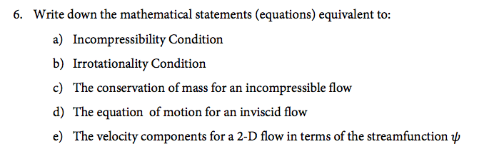 Solved Write down the mathematical statements equivalent | Chegg.com