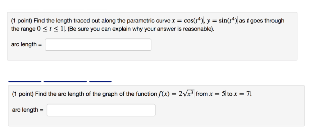 Solved Find the length traced out along the parametric curve | Chegg.com