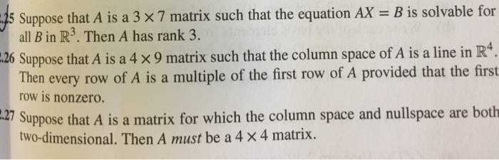 Solved Suppose that A is a 3 times 7 matrix such that the | Chegg.com
