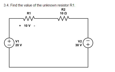 Solved Find the value of the unknown resistor R1. | Chegg.com