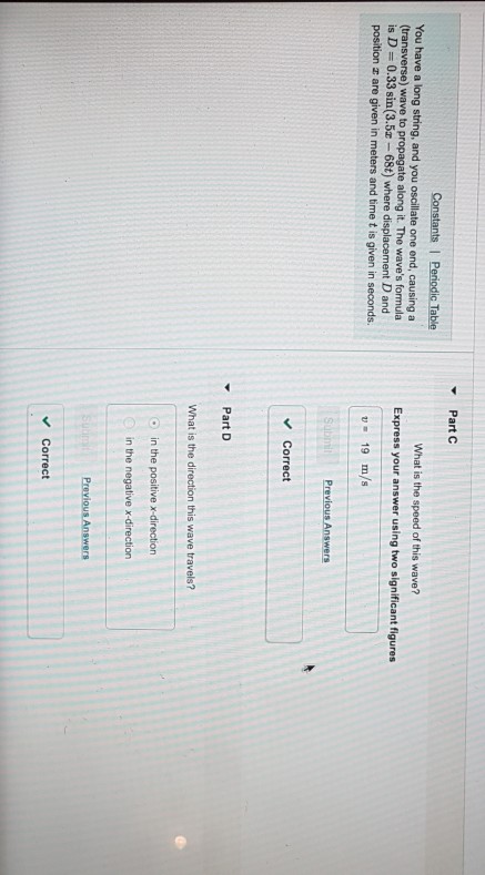 Solved Item 11 Constants I Periodic Table Part A You have a | Chegg.com