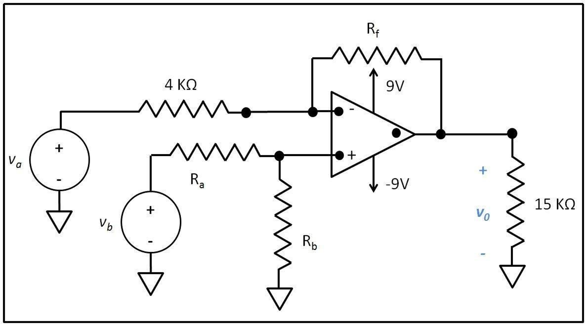 Solved Design the difference-amplifier circuit shown below | Chegg.com