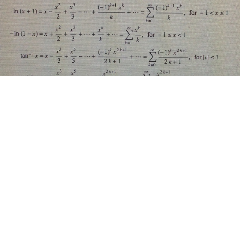 Solved Use the Taylor series in table 10.5 to find the first | Chegg.com