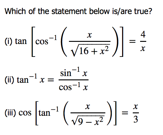 Solved Which of the statement below is/are true? | Chegg.com