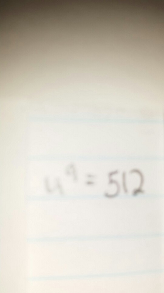 Solved 4^9 =512 | Chegg.com