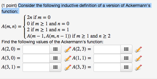 Solved Consider the following inductive definition of a | Chegg.com