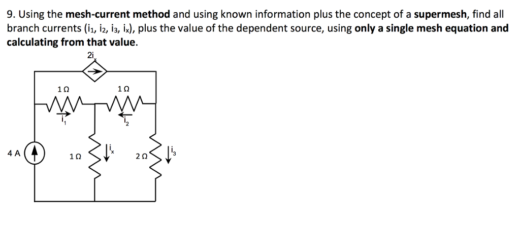 Solved Using the mesh-current method and using known | Chegg.com