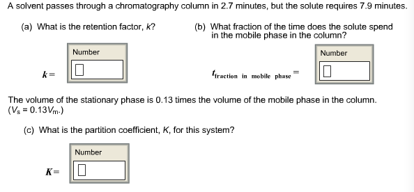 A solvent passes through a chromatography column in | Chegg.com A solvent passes through a chromatography column in | Chegg.com